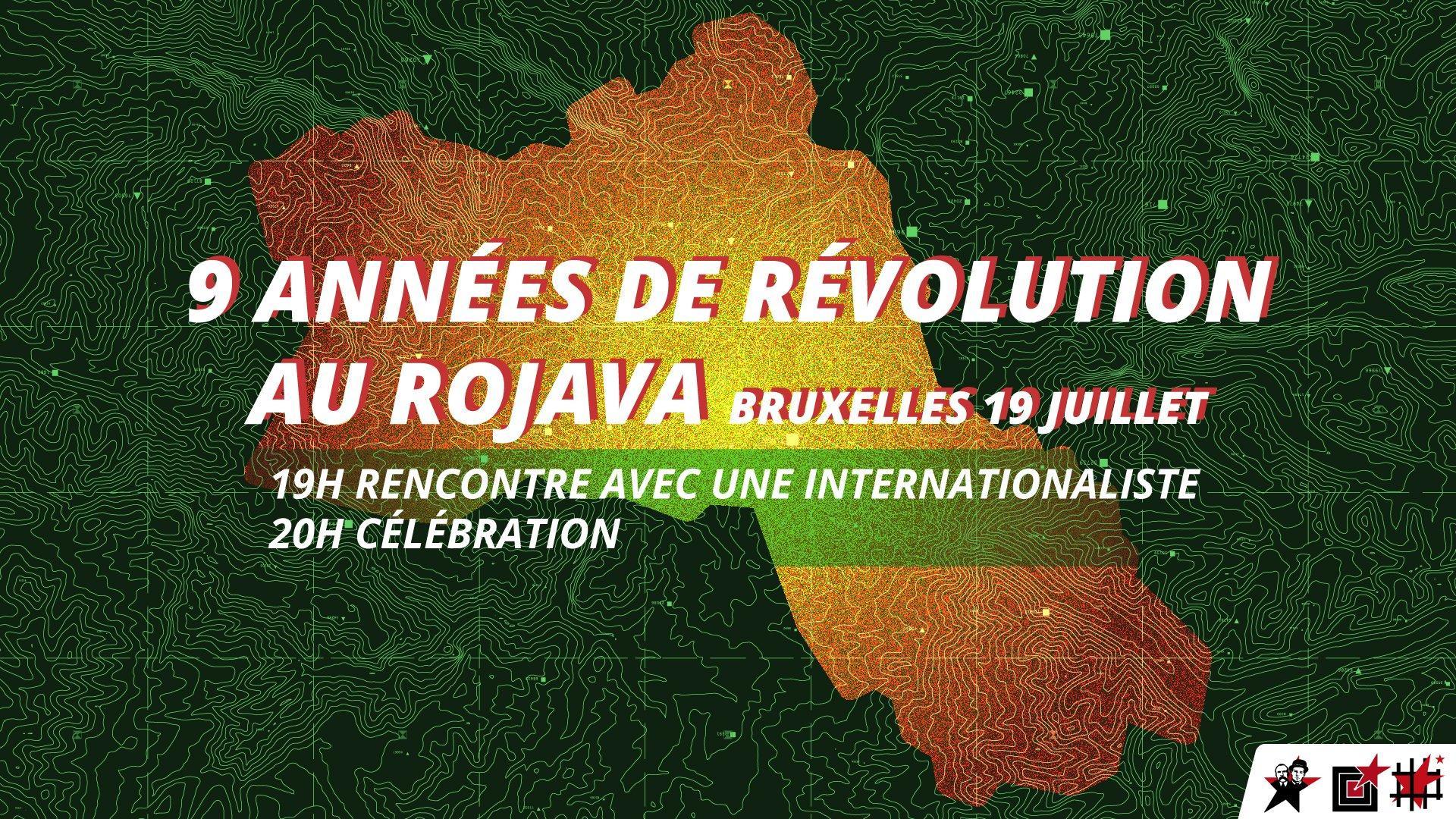 Bruxelles Célébration Du 9e Anniversaire De La Révolution Au Rojava
